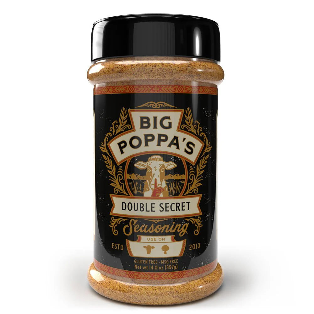 Big Poppa's Double Secret Seasoning - 14oz – Humphreys BBQ